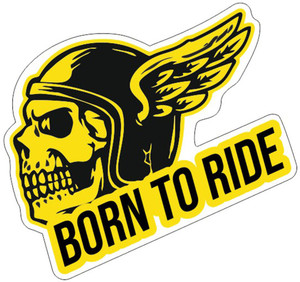 BORN TO RIDE Sticker & Decal for Bike Price in India - Buy BORN TO RIDE ...