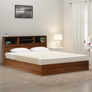 Trevi Copal With Storage Engineered Wood Queen Box Bed Price in India ...