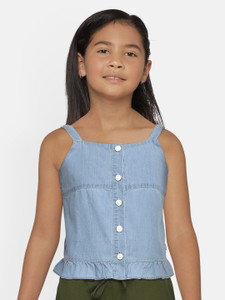 Pepe Jeans Girls Casual Denim Woven Top Price in India - Buy Pepe Jeans ...