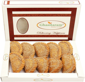 Ghasitaram Gifts Sweets- Roasted Khus Khus Gujiya 400 gms Box Price in ...