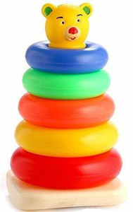 QuickToys Teddy Rings Toy with 5 Stacking Rings for Toddlers/ Infants ...