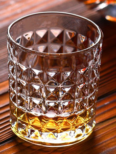 Staify (Pack of 2) Premium Diamond Cut Whisky Glass Set - Crystal ...