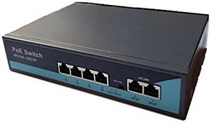 HANUTECH CCTV 4 FE+2 Uplink Poe Switch Powered by Original Realtek ...