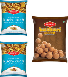 Bikaji All in One Kuch-Kuch Mixture Namkeen (400gm) - Kachori Snacks ...