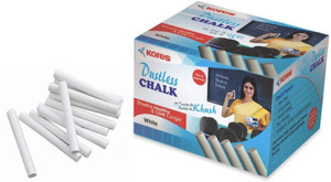KORES WHITE Dustless Chalk, 50 pcs Board Chalk Price in India - Buy ...