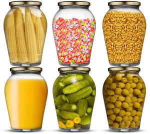 Harikrushnaa Glass Pickle Jar - 1000 ml Price in India - Buy ...