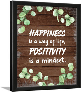 Positive Happiness Quotes Frames - Positive Quotes Wall Frame for Home ...