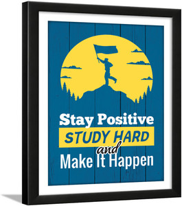Motivational Quotes Wall Frames for Study Room - Student Quotes Frame ...