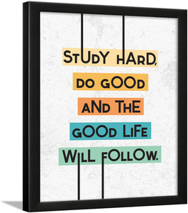 Motivational Quotes Wall Frames for Study Room - Student Quotes Frame ...