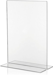 Porpoise Acrylic A4 Size T stand Card Display Stand Price in India ...