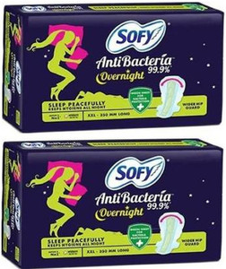 SOFY Antibacteria Overnight XXL Sanitary Pad (Pack of 20+20) Sanitary ...