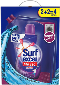 Surf excel Matic Liquid Detergent Front Load 2+2 ltr Carton Liquid ...
