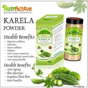 NutrActive Pure Organic Karela powder | Bitter Melon Powder For ...