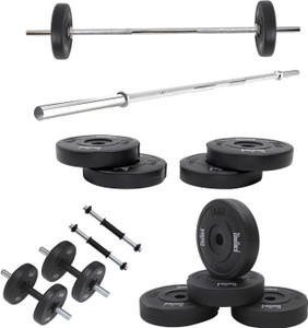 Steelbird 20 kg Combo ( Straight rod +Dumbell Rod+ With Accessories ...