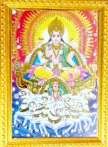 FRAMTASTIC Surya Bhagwan Small Size Photo Frame with Plexi Glass ...