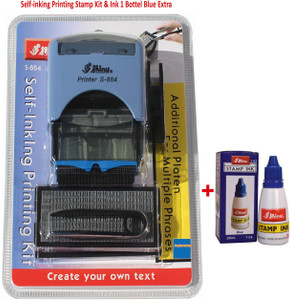 SHINY S-884 Self - inking Printing Kit DIY SET With Ink Bottel Self ...
