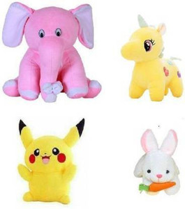 TIVEDA so cute Elephant, Unicorn, pikachu Rabbit combo toys Multi color ...