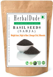 HERBALDUDE Organic Basil seeds / Tukmaria / Bapji For Weight management ...