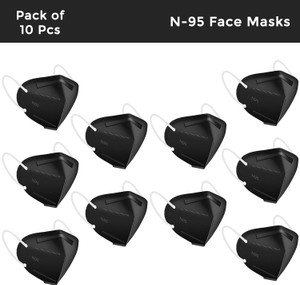 BacBag Black 10 Pcs N95 / KN95 5- Layer FFP-2 PM-2.5 Reusable Anti ...