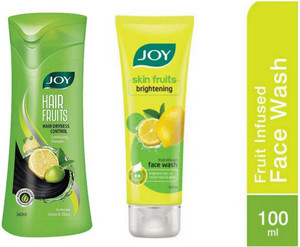 Joy Hair Fruits Hair Shampoo , Skin Fruits Brightening Lemon Face Wash ...