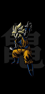 Goku Wall Sticker Poster selfadhesive Anime Posters for Room(Multicolor ...