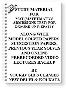 Study Material For Mat (Mathematics Admissions Test) For Oxford ...