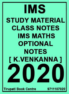 IMS Study Material-Class Notes- IMS Maths Optional Notes Paperback ...