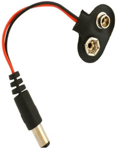 SciBaba 9V Battery Snap Connector to DC Male Dedicated Power Adapter ...