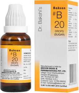 Bakson's Homoeopathy # B-20 (Sugar Drops) Drops Price in India - Buy ...