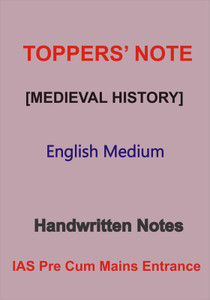 Medieval History Handwritten Notes By Toppers In English For IAS ...