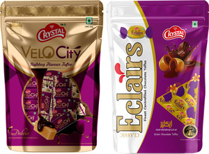 CRYSTAL VeloCity Rajbhog Flavour 100 Toffee + Eclairs Chocolate Finest ...