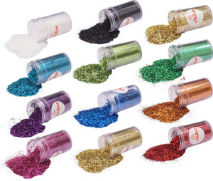 Midas Sparkle Cosmetic Glitter Powder - A Sparkling Mix of fine Glitter ...