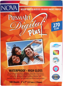 Flipkart.com | NOVA Digital Plus Series Unruled 5X7 Inches 270 gsm ...