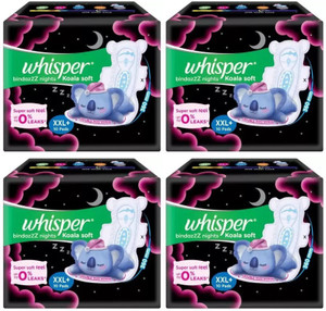 Whisper Ultra Night Sanitary pads XXL Plus - 10+10+10+10 Sanitary Pad ...