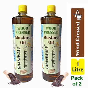 GHANIWALE Cold Pressed (Kacchi Ghani/ Kolhu/ Wood Pressed) Mustard Oil ...