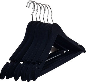 DzVR Multipurpose Velvet Hanger For Wardrobe, Sarees, Pants, Scarfs ...
