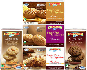 Sugarless Bliss Sugar Free & Digestive Cookies-Crunchy Peanut Butter ...