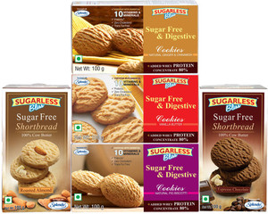 Sugarless Bliss SugarFree & Digestive Cookies-Vanilla Butter, Fig ...