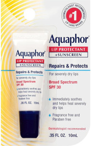 Aquaphor Lip Protectant and Sunscreen Ointment Broad Spectrum SPF 30 ...