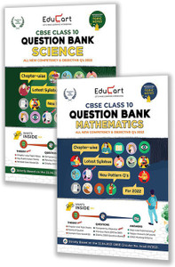 Educart Class 10 Question Bank Bundle Of CBSE Maths & Science 2021-22 ...