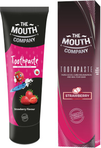The Mouth Company Strawberry Flavour Toothpaste For Kids & Adults, No ...