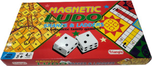 triangle magnetic ludo snakes and ladders Party & Fun Board Game ...