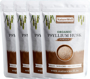 Naturewell Pack of 4 Psyllium Husk (Isabgol Bhusi) Sat isabgol (200 g ...
