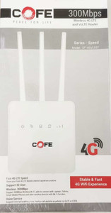COFE CF-4GVL037 4G Router 2.4 GHz 300 Mbps Wifi Speed Dual Band ...
