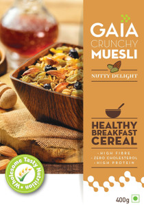 GAIA Crunchy Muesli Nutty Delight Vacuum Pack Price in India - Buy GAIA ...