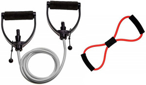 Fitnesstricks ADJUSTABLE SINGLE TONING TUBE WITH RESISTANCE TUBE FOR ...