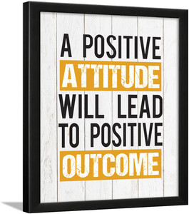 Attitude Quotes Wall Frames - Positive Attitude Wall Frames - Attitude ...