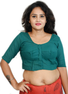 Amab Round Neck Women Blouse - Buy Amab Round Neck Women Blouse Online ...