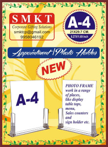 Flipkart.com | SMKT 1 Compartments Plastic L SHAPE Paper Signage Holder ...