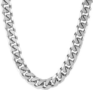 zebisco Elegent and Stylish thick Silver chain for mens 20 inches ...